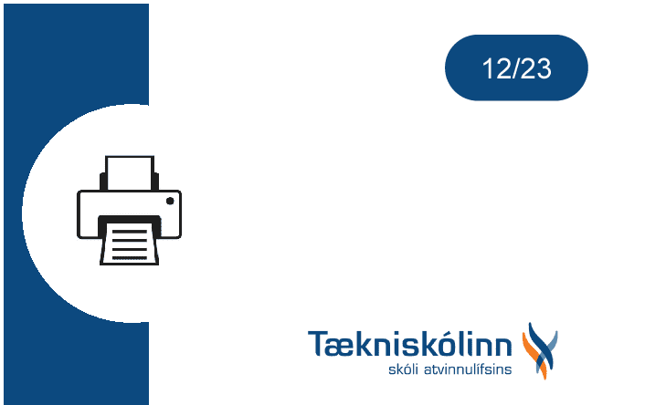 Tengja prentkort við Skólaaðgang | Tækniskólinn