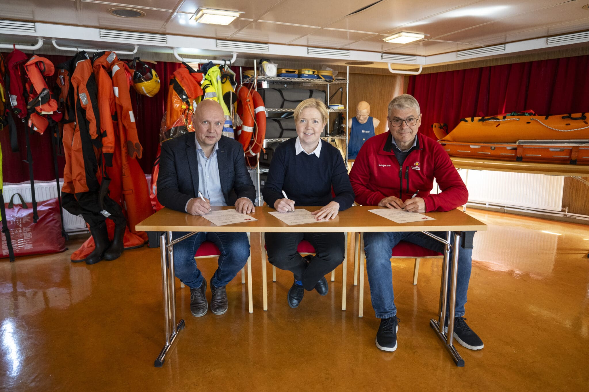 Siglingaþjálfun í glæsilegu björgunarskipi Landsbjargar | Tækniskólinn